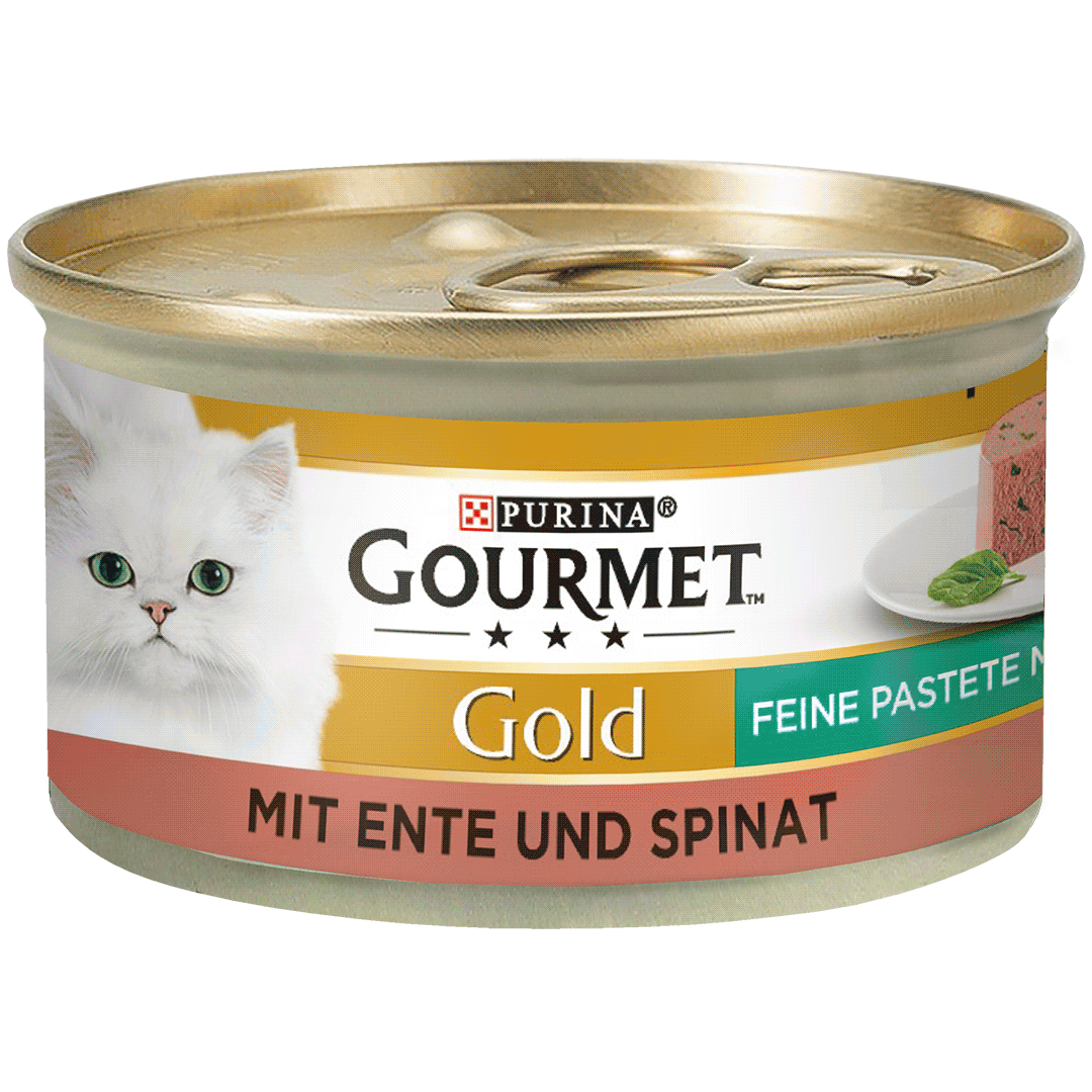 Gold Feine Pastete Ente und Spinat | PURINA GOURMET