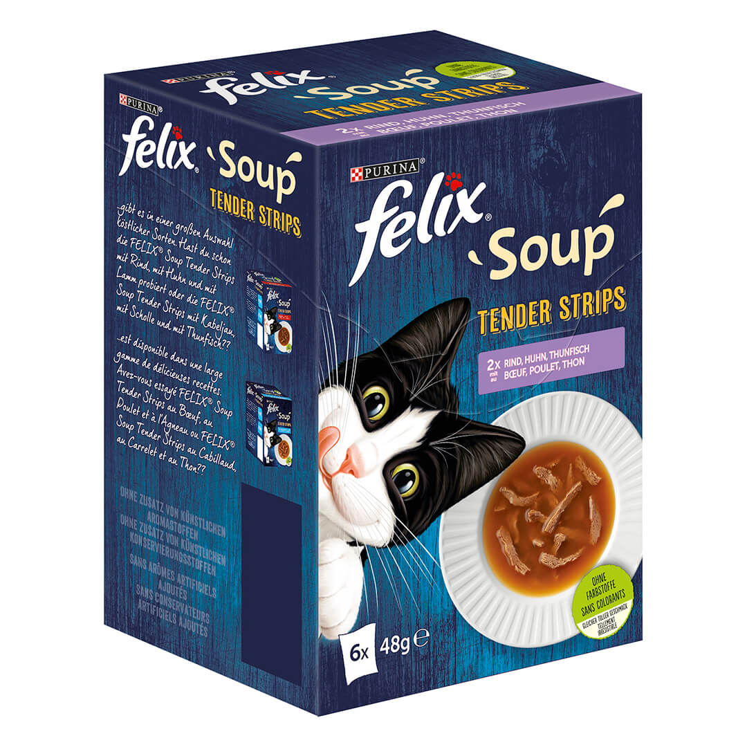 FELIX Soup Tender Strips Gemsischte Vielfalt | PURINA