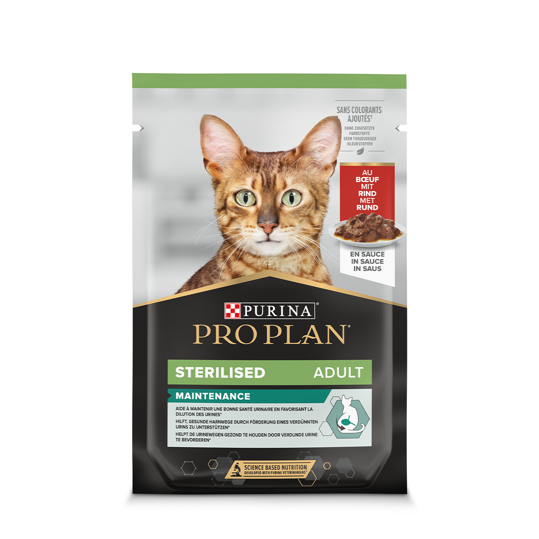 PRO PLAN STERILISED Nassfutter mit Rind | PURINA