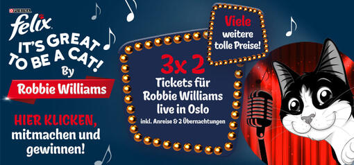 Felix. It's Great To Be a Cat! By Robbie Williams | Purina